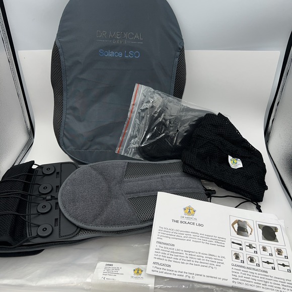 Accessories | New Dr Medical Drms The Solace Lso Black Back Brace Bb157 ...